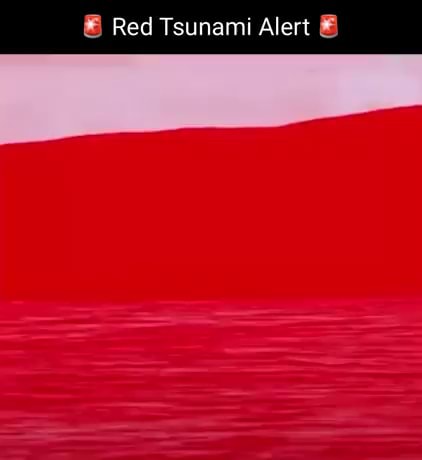 Red Tsunami Alert - iFunny