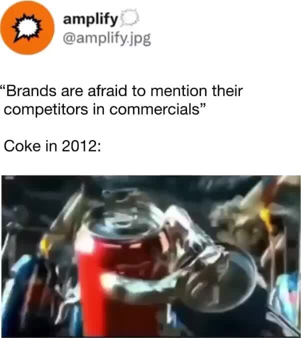 @amplifyipg "Brands are afraid to mention their competitors in ...