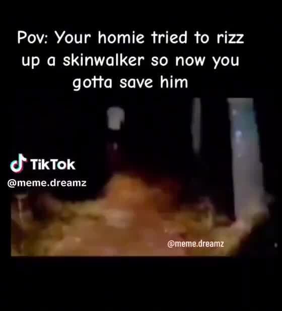 Pov: Your homie tried to rizz up a skinwalker so now you gotta save him ...