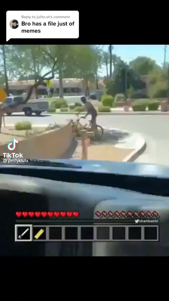 Bro has a file just of memes - iFunny