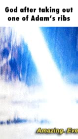 God after taking out one of Adam's ribs - iFunny