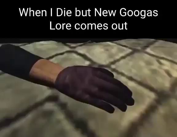 When I Die but New Googas Lore comes out - iFunny