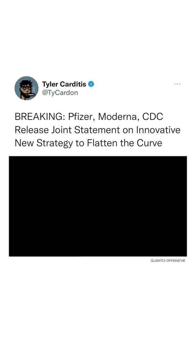 Tyler Carditis @TyCardon BREAKING: Pfizer, Moderna, CDC Release Joint ...