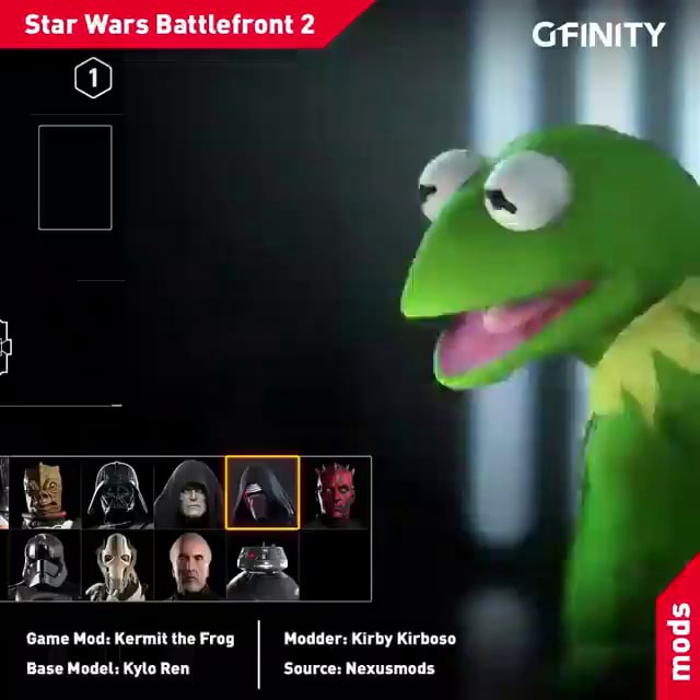 Star Wars Battlefront 2 GFINITY Modder: Kirby Kirboso Source: Nexusmods ...