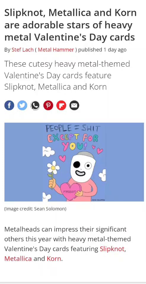 Slipknot, Metallica and Korn are adorable stars of heavy metal ...