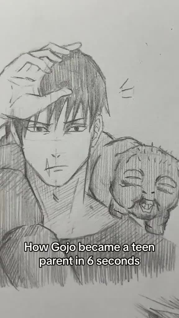 How Gojo became a teen parent in 6 seconds - iFunny