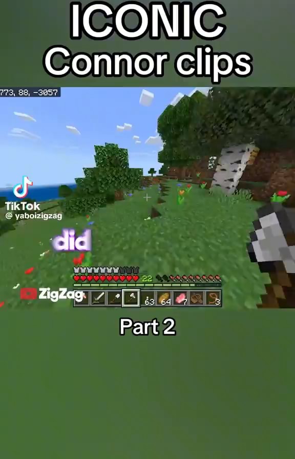 ICONIC Connor clips Tik TOK ZigZag Part 2 - iFunny