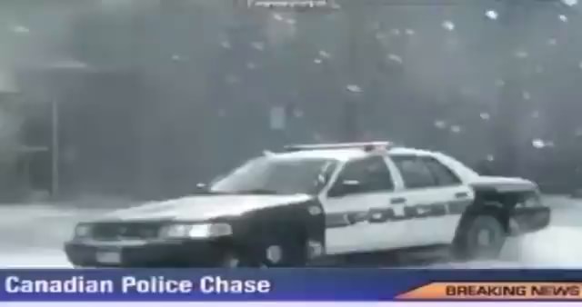 Canadian Police Chase - iFunny