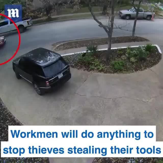 Workmen will do anything to stop thieves stealing their tools - iFunny