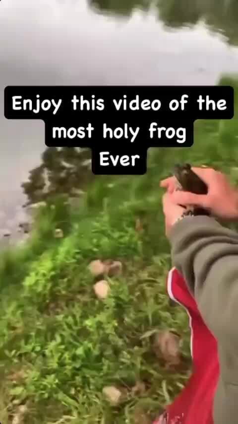 Enjoy this video of the most holy frog Ever - iFunny