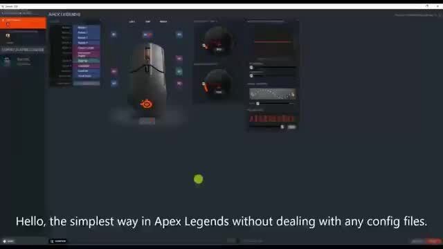 Hello, the simplest way in Apex Legends without dealing with any config ...