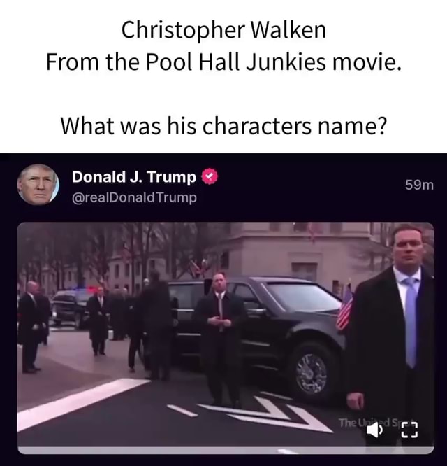 Christopher Walken From the Pool Hall Junkies movie. What was his ...