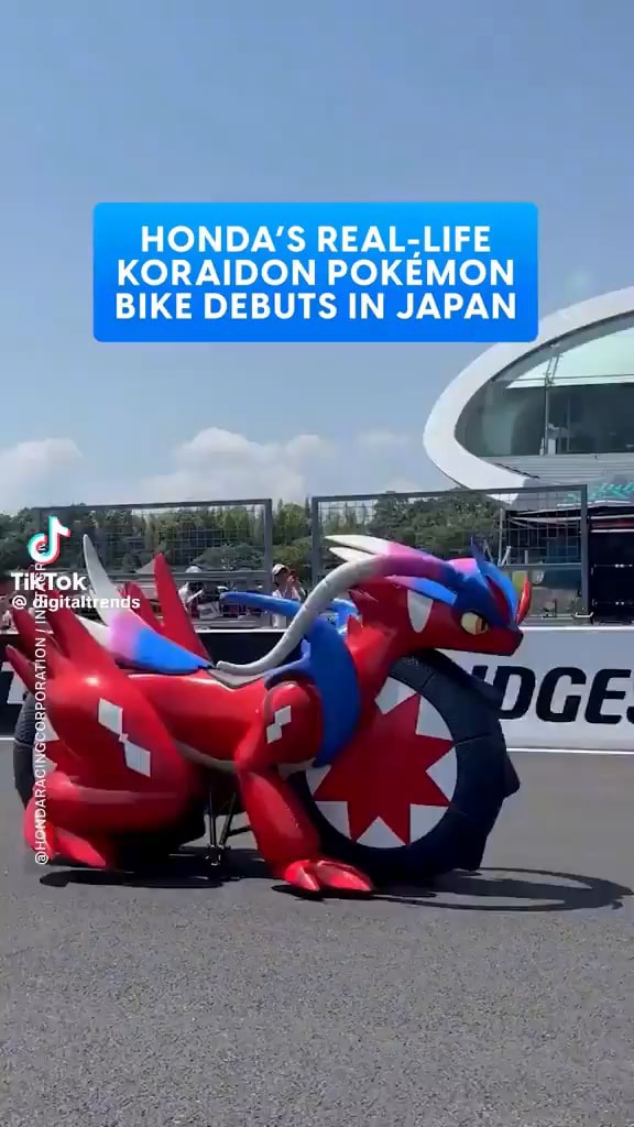 HONDA'S REAL-LIFE KORAIDON POKEMON BIKE DEBUTS IN JAPAN cf TikTok - iFunny