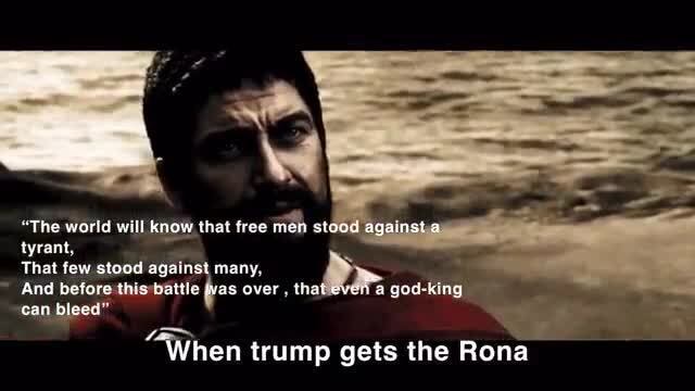 "The world will know that free men stood again tyrant, That few stood ...