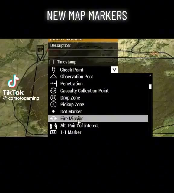 NEW MAP MARKERS Check I Penetration Casualty Collection Point Drop Zone ...