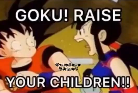 GOKU! RAISE YOUR CHILDREN!! - iFunny