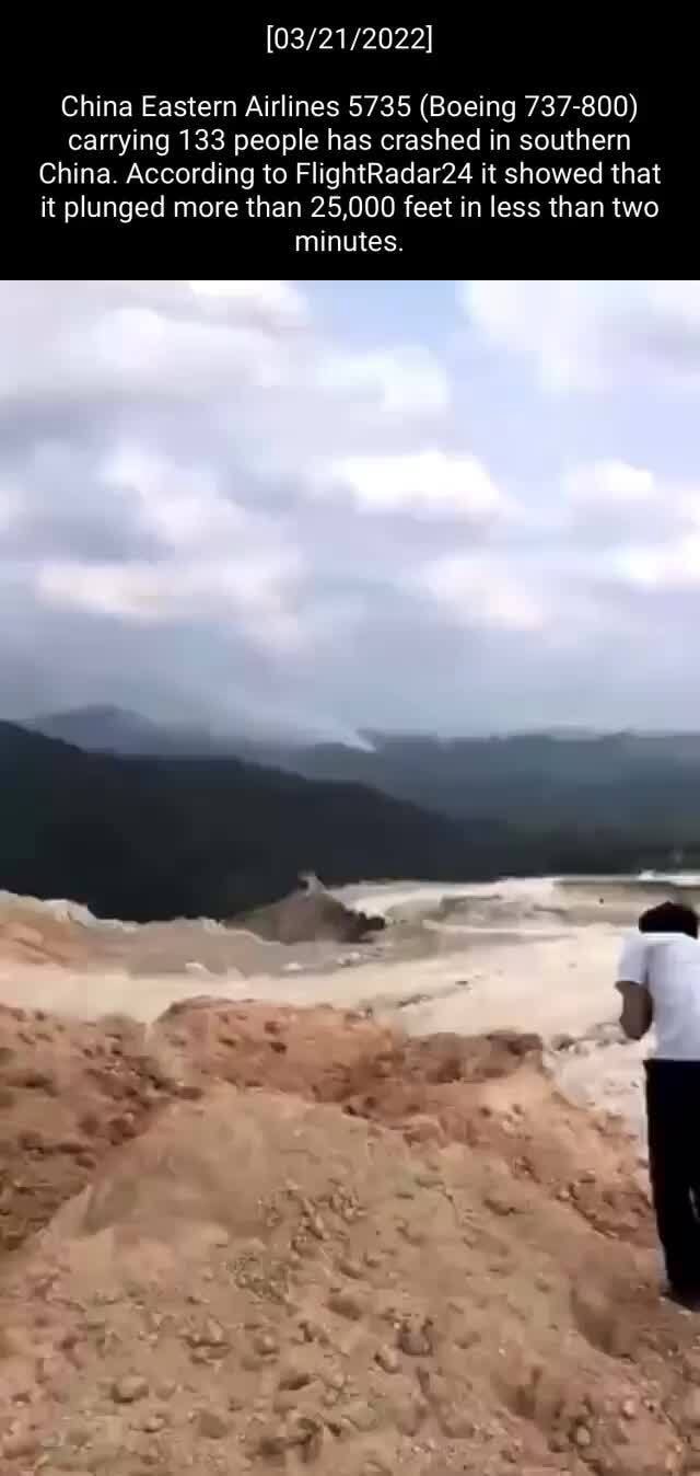 China Eastern Airlines 5735 (Boeing 737-800) carrying 133 people has ...