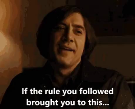 If the rule you followed brought you to this... - iFunny