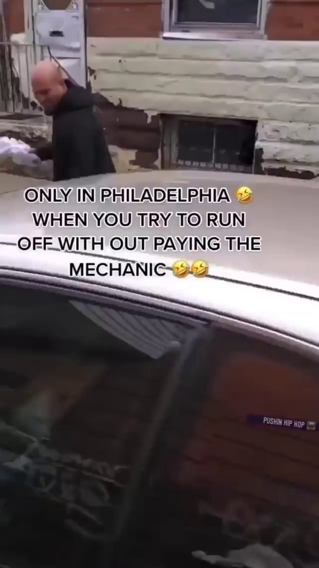 ONLY IN PHILADELPHIA WHEN YOU TRY TO RUN OFF.WITH OUT PAYING THE ...