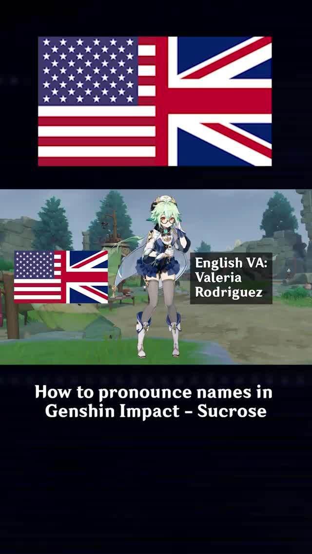 How to say Sucrose in Genshin Impact - English VA: Valeria Rodriguez ...