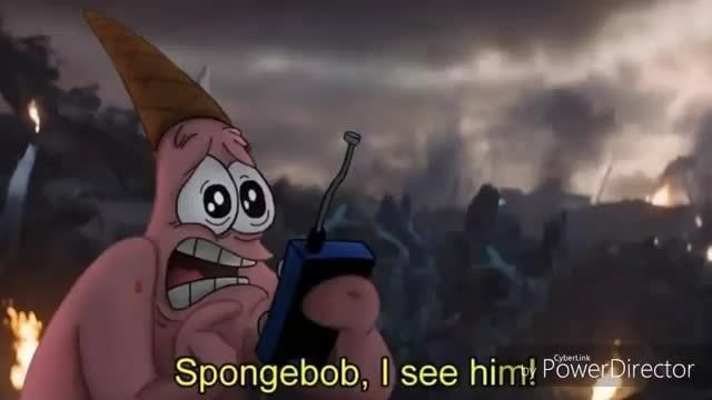 Spongebob and Patrick Encounter Thanos - iFunny Brazil