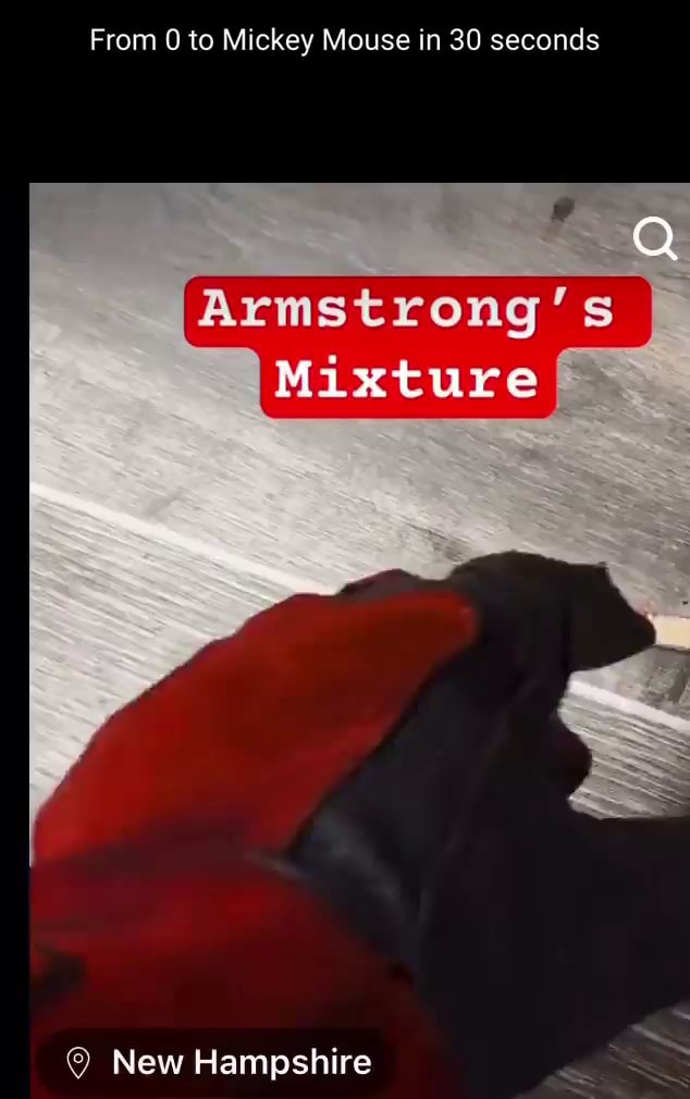 From 0 to Mickey Mouse in 30 seconds Armstrong's Mixture New Hampshire ...