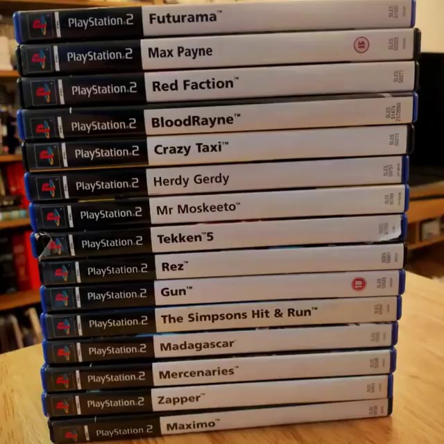 Futurama I Playstation. Max Payne Herdy Gerdy Gun The Simpsons Hit ...