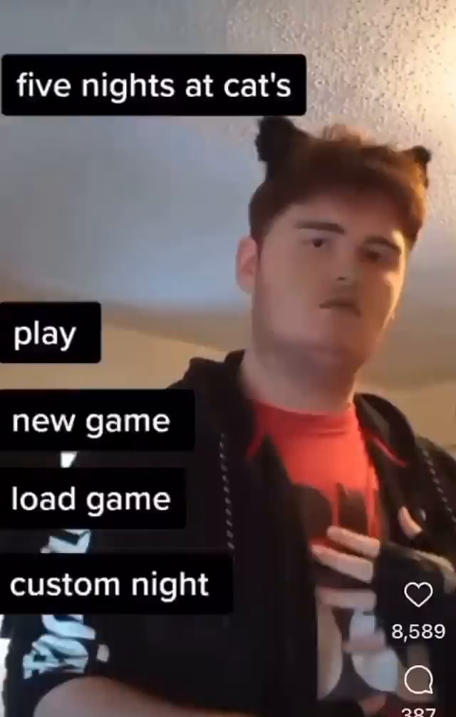 Five nights at cat's play new game load game custom night SS - iFunny