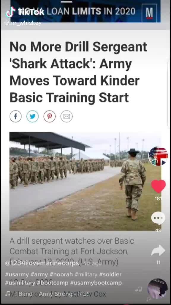 RRToK. LIMITS IN 2020 No More Drill Sergeant 'Shark Attack': Army Moves ...