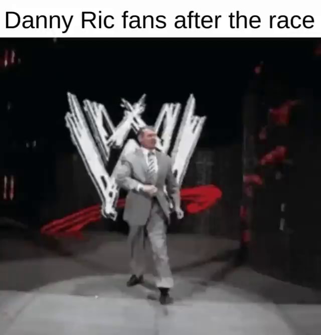 Danny Ric fans after the race - iFunny