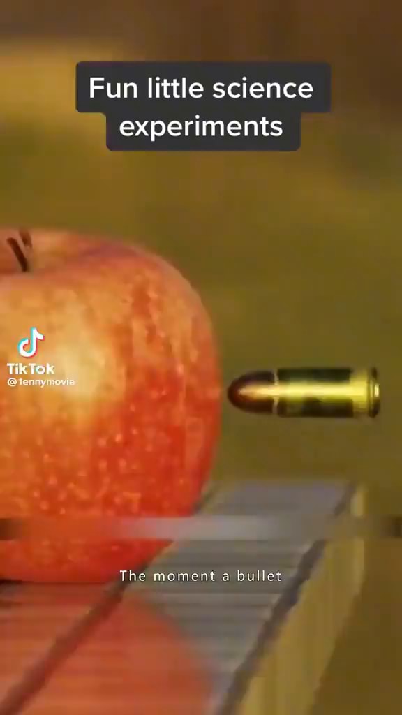 Un little science experiments The momeat bullet I - iFunny
