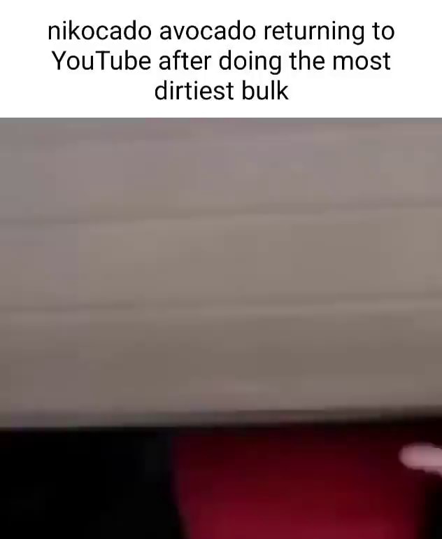 Nikocado avocado returning to YouTube after doing the most dirtiest ...