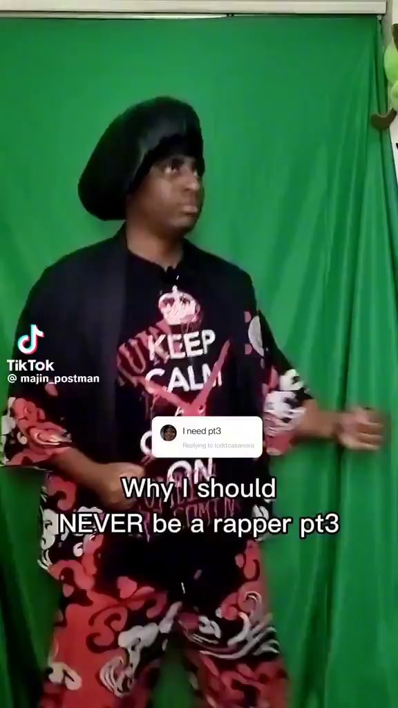 TikTok majin postman Why I should NEVER be a rapper - iFunny