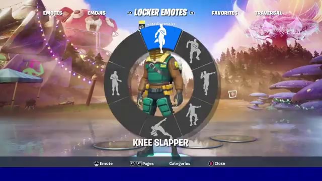 EMOTES EMOJIS LOCKER EMOTES FAVORITES TRAVERSAL ' Jar yOyptes Us KNEE ...