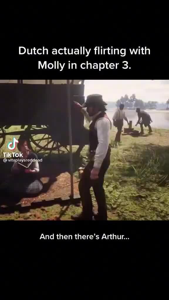 Dutch actually flirting with Molly in chapter 3. And then there's ...