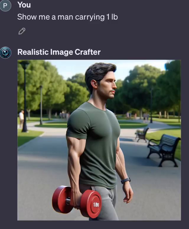 You Show me a man carrying Realistic Image Crafter - iFunny