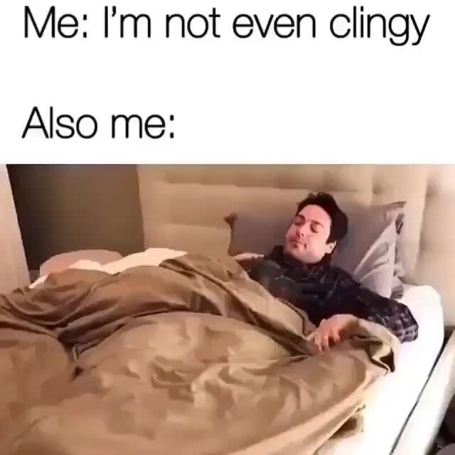 Me: I'm not even clingy Also me: - iFunny