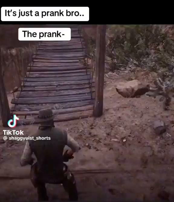 It's just a prank bro.. The prank- cf TikTok shaggyuist_shorts - iFunny