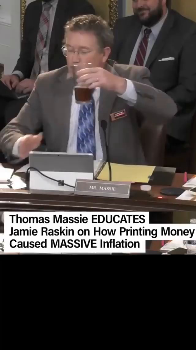 Thomas Massie EDUCATES Jamie Raskin on How Printing Money Caused ...