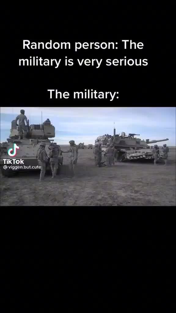 Random person: The military is very serious The military: TikTok viggen ...