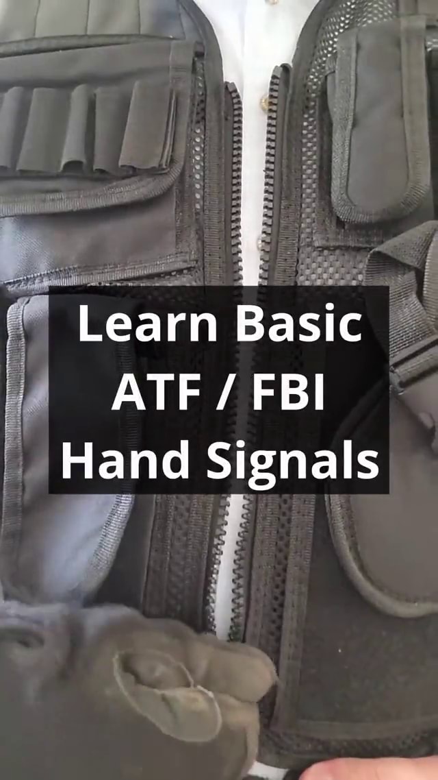Learn Basic ATF / FBI Hand Signals - iFunny