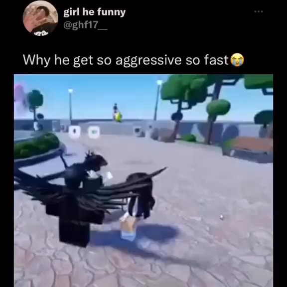 Girl he funny Why he get so aggressive so fast - iFunny