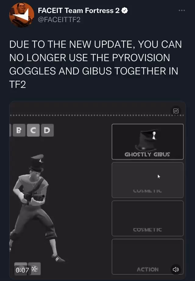 DUE TO THE NEW UPDATE, YOU CAN NO LONGER USE THE PYROVISION GOGGLES AND ...