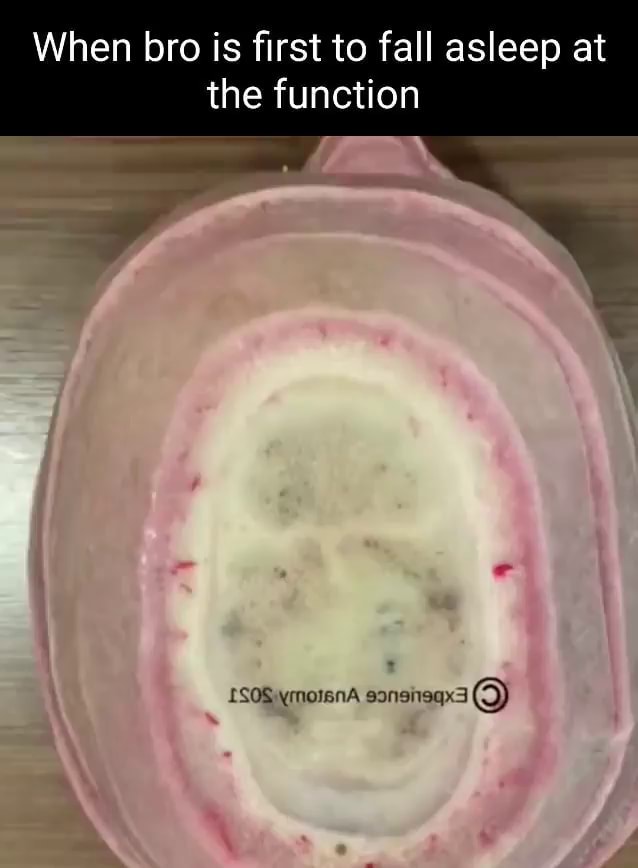 When bro is first to fall asleep at the function - iFunny