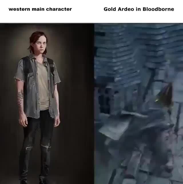 Western main character Gold Ardeo in Bloodborne - iFunny