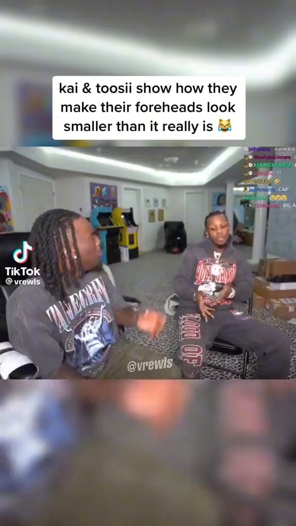 Kai & toosii show how they make their foreheads look smaller than it ...
