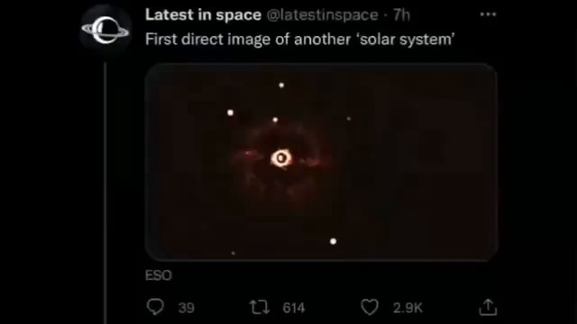 Latest in space @lates First direct image of another 'solar system ...