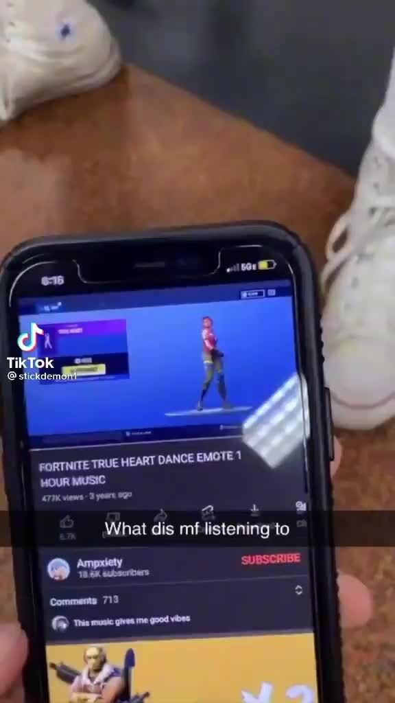 FORTNITE TRUE HEART DANCE EMOTE ) HOUR MUSIC What dis mi listening to ...