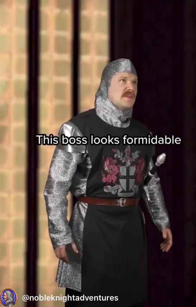 This boss looks formidable @nobleknightadventures - iFunny