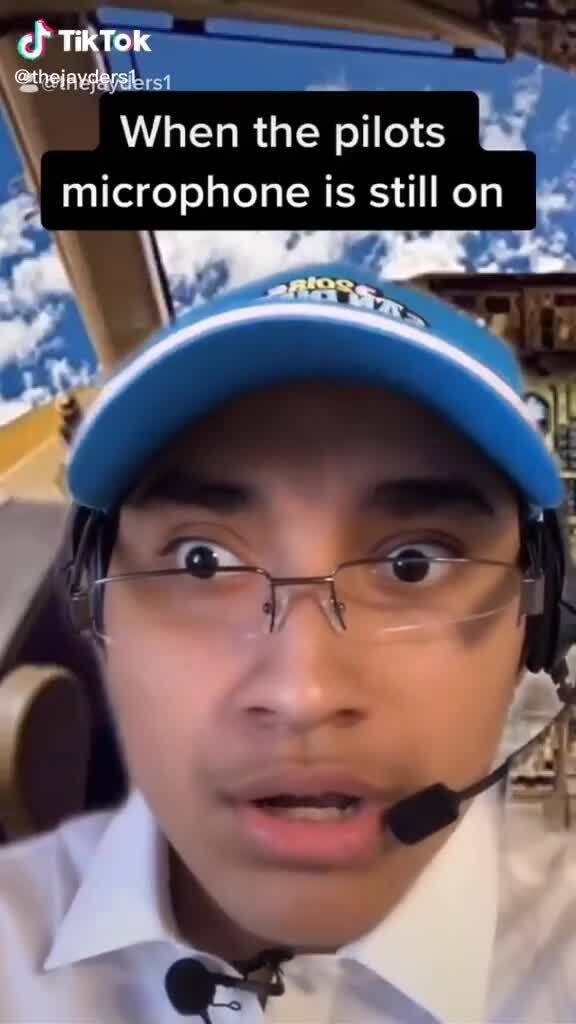 When the pilots microphone is still on - iFunny